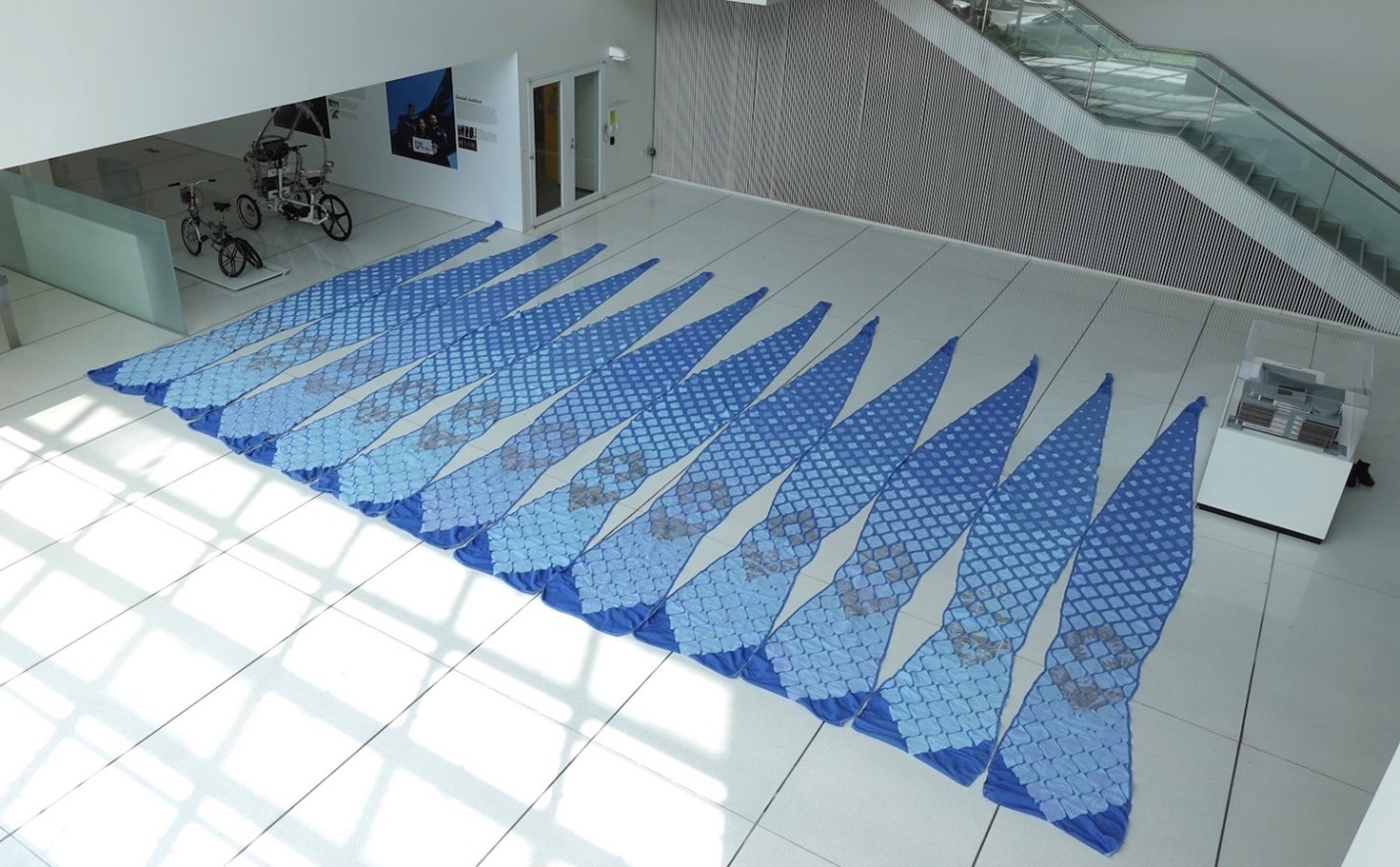 Interactive pavilion knitted with smart yarns - Textile Technology Source