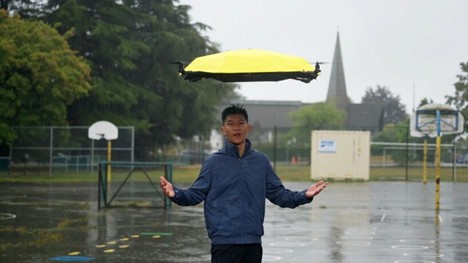 Flying umbrella has autonomous capabilities - Textile Technology Source